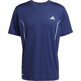 Adidas Tech Funktionsshirt Herren - blau - Gr. L
