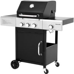 Hanseatic Gasgrill »Cleveland« BxTxH: 110x59x112 cm, 11, 5 kW Gesamtleistung schwarz, silber