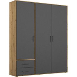 Rauch Drehtürenschrank »Kleiderschrank Schrank Garderobe Wäscheschrank VOYAGER« in 3 verschiedenen Ausstattungen BASIC/CLASSIC/PREMIUM, moderne...