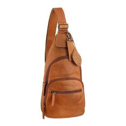 GreenLand Nature Cityrucksack mit Karabiner am Schulterriemen zur individuellen Befestigung cognac B/H/T: 20 cm x 37 cm x 6 cm B/H/T: 20 cm x 37 cm...
