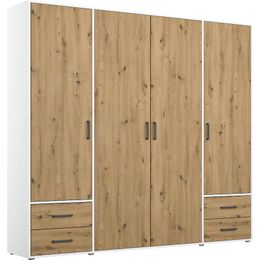 Rauch Drehtürenschrank »Kleiderschrank Schrank Garderobe Wäscheschrank VOYAGER« in 3 verschiedenen Ausstattungen BASIC/CLASSIC/PREMIUM, moderne...