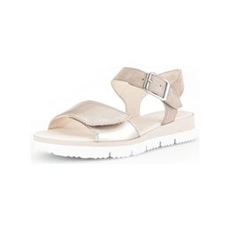 Gabor Riemchensandale »Sandalen Leder« Puder 39 39 Absatzhöhe: 15 cm