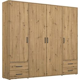 Rauch Drehtürenschrank »Kleiderschrank Schrank Garderobe Wäscheschrank VOYAGER« in 3 verschiedenen Ausstattungen BASIC/CLASSIC/PREMIUM, moderne...