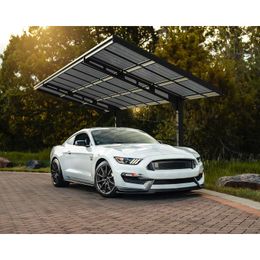 PALRAM - CANOPIA Einzelcarport »Sydney« Aluminium 280 cm Schwarz 100% UV-geschützt Schwarz