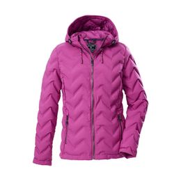 Killtec Steppjacke »KOW 23 WMN QLTD JCKT« Wasserabweisende Damenjacke mit verstellbarer Kapuze und Taschen pink 44 44 Gesteppte Damen Funktionsjacke