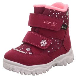 Superfit Winterboots »HUSKY1 WMS: mittel« Snowboots mit wasserdichtem GORE TEX, Größenschablone zum Download dunkelrot-rosa Schneeflocken 22 22...