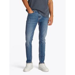 Tommy Jeans Herren Slim-fit-Jeans &raquo;Austin Slim Tapered&laquo; zum Kn&ouml;chel hin schmaler werdende Jeans mit mittlerer Leibh&ouml;he blau 33, L&auml;nge 34
