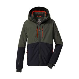 Killtec Skijacke &raquo;KSW 201 BYS SKI JCKT&laquo; Stylische, wasser- und winddichte Skijacke mit reflektierenden Details olivgr&uuml;n 116 116 Kids Skijacke in...