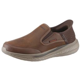Skechers Slip-On Sneaker »SLADE-« Slipper, Freizeitschuh, Halbschuh mit Goga Mat Funktion dunkelbraun 44 44 Bequeme Slipper von Skechers mit...