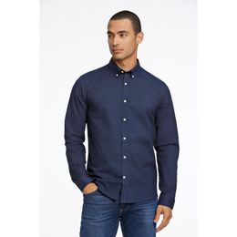LINDBERGH Damen LINDBERGH Langarmhemd mit Button-Down-Kragen blau XXL, N-Gr