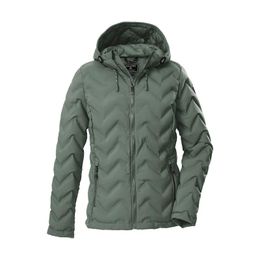 Killtec Steppjacke »KOW 23 WMN QLTD JCKT« Wasserabweisende Damenjacke mit verstellbarer Kapuze und Taschen graugrün 48 48 Gesteppte Damen...