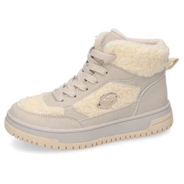 Dockers by Gerli Sneaker High Top Sneaker, Schnürboots mit DOCK-Tex beige-multi 37 37 High-Top Retro Sneaker von Dockers mit Teddyfell