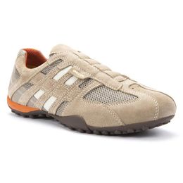 Geox Slip-On Sneaker »UOMO SNAKE« Freizeitschuh, Slipper mit Spezial Membran beige-orange 40 40 Lässiger Sneaker von Geox zum Schlupfen