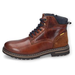 Camel Active Schnürboots Winterboots, Stiefel mit Reißverschluss cognac-blau 47 47 Lässiger Schnürboots von Camel Active mit bequemer Ausstattung