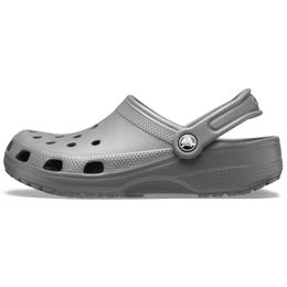 Crocs Clog »Classic« Sommerschuh, Gartenschuh, Poolslides, mit typischem Logo grau 42 42 Legendärer Allrounder für den Alltag