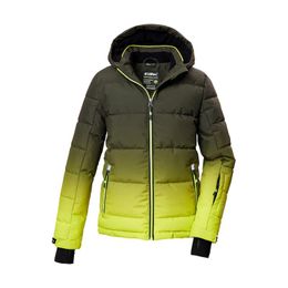 Killtec Skijacke »KSW 382 BYS SKI QLTD JCKT« Wasserabweisende, winddichte Winterjacke mit regulierbarer Kapuze limette 152 152 Jungen...