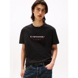 Tommy Jeans Herren T-Shirt &raquo;aus Jersey mit Logo&laquo; schwarz L