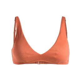 Roxy Triangel-Bikini-Top »Rib Love The Oceana V« Apricot Brandy L - Cup B Cup B L Stoff: Weicher, robuster, ,...