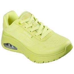 Sneaker Skechers "UNO FLEX-UNO FRESH ONE", Damen, Gr. 41, gelb (limettengelb), Lederimitat, Textil, Schuhe Sneaker, Neon Schuh, Sneaker, Keilsneaker mit Plateausohle
