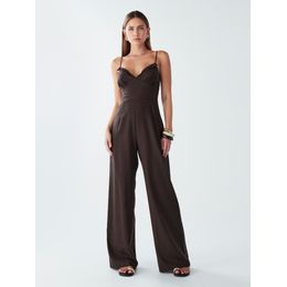 Willa Jumpsuit 'Palms' Damen Gr&ouml;&szlig;e XXXL schoko