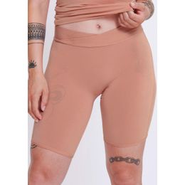 Lange Unterhose Sloggi "GO Allround", Damen, Gr. 1, rosa (indian summer), Single Jersey, Obermaterial: 73% Modal, 18% Elasthan, 9% Polyamid, eng, Unterhosen, One Size, bequemer Piqué-Strick-Bund, weich und atmungsaktiv