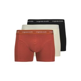 Jack & Jones Plus Jack & Jones Plus Boxershorts 'JACVESTERBRO' Herren Gr&ouml;&szlig;e 7XL rostbraun / schwarz / offwhite
