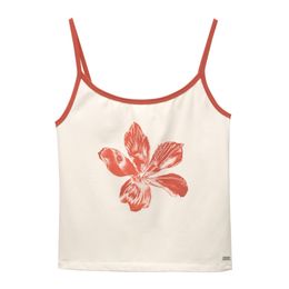 Pull&Bear Pull&bear Top Damen Gr&ouml;&szlig;e L ecru / mandarine