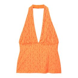 Pull&Bear Pull&bear Top Damen Gr&ouml;&szlig;e XS dunkelorange