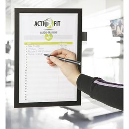 Durable DURAFRAME® Info-Rahmen NOTE A4, für direktes Beschriften, selbstklebend, VE 5 Stk, schwarz