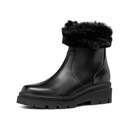Geox Leder-Boots "Felleny" in Schwarz - 58% | Gr&ouml;&szlig;e 38 | Damen-stiefel
