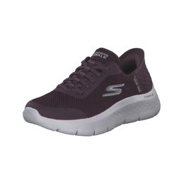 Skechers Sneaker 'Go Walk Flex - Grand Entry' Damen Größe 39 grau / aubergine / weiß