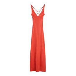 Bershka Knitted dress female Red size M
