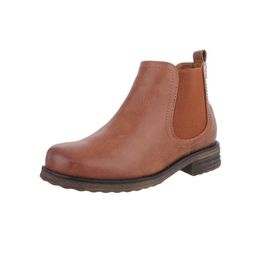 Ital-Design Stiefelette in Camel | Gr.: 36