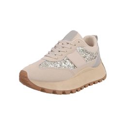 Ital-Design Freizeitschuh in Beige und Gold | Gr.: 38
