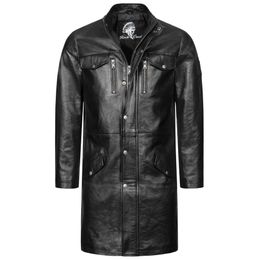 Rock Creek Ledermantel in Schwarz | Gr.: S