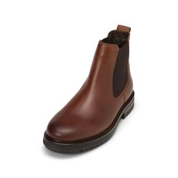 Marc O'Polo Chelseaboots MARC O'POLO "aus edlem Rindleder", Herren, Gr. 42, braun (cognac), Obermaterial: 100% Leder (Rind), Schuhe