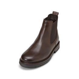 Marc O'Polo Chelseaboots MARC O'POLO "aus edlem Rindleder", Herren, Gr. 44, braun (schwarz braun), Obermaterial: 100% Leder (Rind), Schuhe