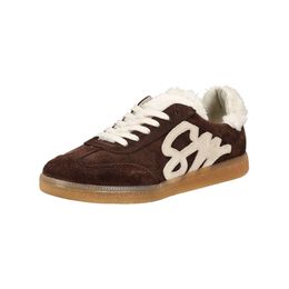 Sneaker Steve Madden "Steve Madden Sneaker Veloursleder/Textil", Damen, Gr. 38, braun (dunkelbraun), Textil, Veloursleder, Schuhe Sneaker
