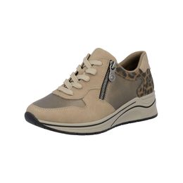Sneaker Rieker "Rieker Sneaker Lederimitat", Damen, Gr. 40, braun, Lederimitat, Schuhe Sneaker
