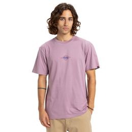 T-Shirt Quiksilver "Ev Swell Ovation", Herren, Gr. M, elderberry, 70% Baumwolle, 30% Baumwolle, Shirts T-Shirt
