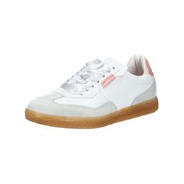 Sneaker Steve Madden "Steve Madden Sneaker Leder/Synthetik", Damen, Gr. 37, wei&szlig; (wei&szlig;, pink), Leder, Synthetik, Schuhe Sneaker