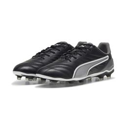 Fu&szlig;ballschuh Puma "KING PRO FG/AG Fu&szlig;ballschuhe Erwachsene", Herren, Gr. 39, wei&szlig; (schwarz, wei&szlig; cool schwarz gray), Obermaterial: Synthetik; Futter: Synthetik, Textil; Innensohle: Textil; Laufsohle: Synthetik, Schuhe Fu&szlig;ballschuh