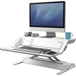 Fellowes Lotus™ DX Sitz-Steh-Workstation, HxBxT 140 x 832 x 616 mm, weiß