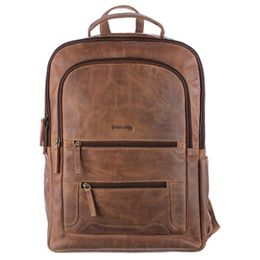 GreenLand Nature Cityrucksack »Montenegro« mit Kartensteckfächer mit RFID-Schutz braun B/H/T: 30 cm x 42 cm x 18 cm B/H/T: 30 cm x 42 cm x 18 cm...