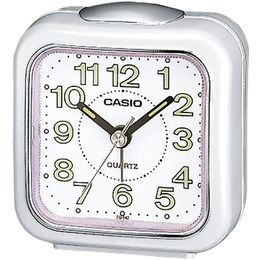 Casio Quarzwecker »TQ-142-1EF« Wecker, Reisewecker, Leuchtzeiger, Leuchtziffern, Schlafzimmer weiß Klassischer Wecker