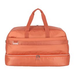 Travelite Reisetasche »MIIGO Weekender mit Bodenfach« Aufsteckfunktion und Bodenfach orange