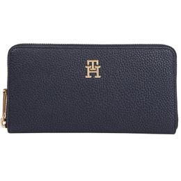 Tommy Hilfiger Geldbörse »TH EMBLEM LARGE ZA« mit TH-Emblem vorne DW6 Space Blue