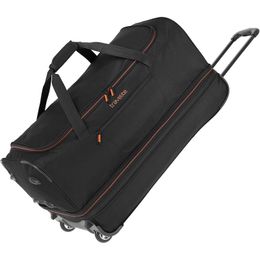 Travelite Reisetasche »BASICS, verschiedene Größen und Farben« Duffle Bag Reisegepäck Sporttasche Reisebag mit Trolleyfunktion schwarz-orange
