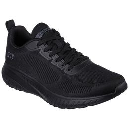 Skechers Sneaker »BOBS SQUAD CHAOS« im monochromen Look, Freizeitschuh, Halbschuh, Schnürschuh schwarz 39 39 Lässiger Halbschuh in veganer...