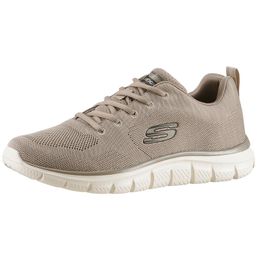 Skechers Sneaker »TRACK« Freizeitschuh, Halbschuh, Schnürschuh mit gepolsterter Innensohle taupe 48,5 48,5 In zweifarbig melierter Optik mit...